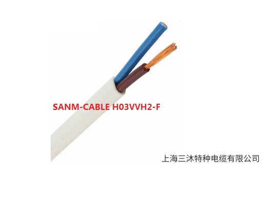CE认证H03VVH2-F 两芯平行扁平电缆